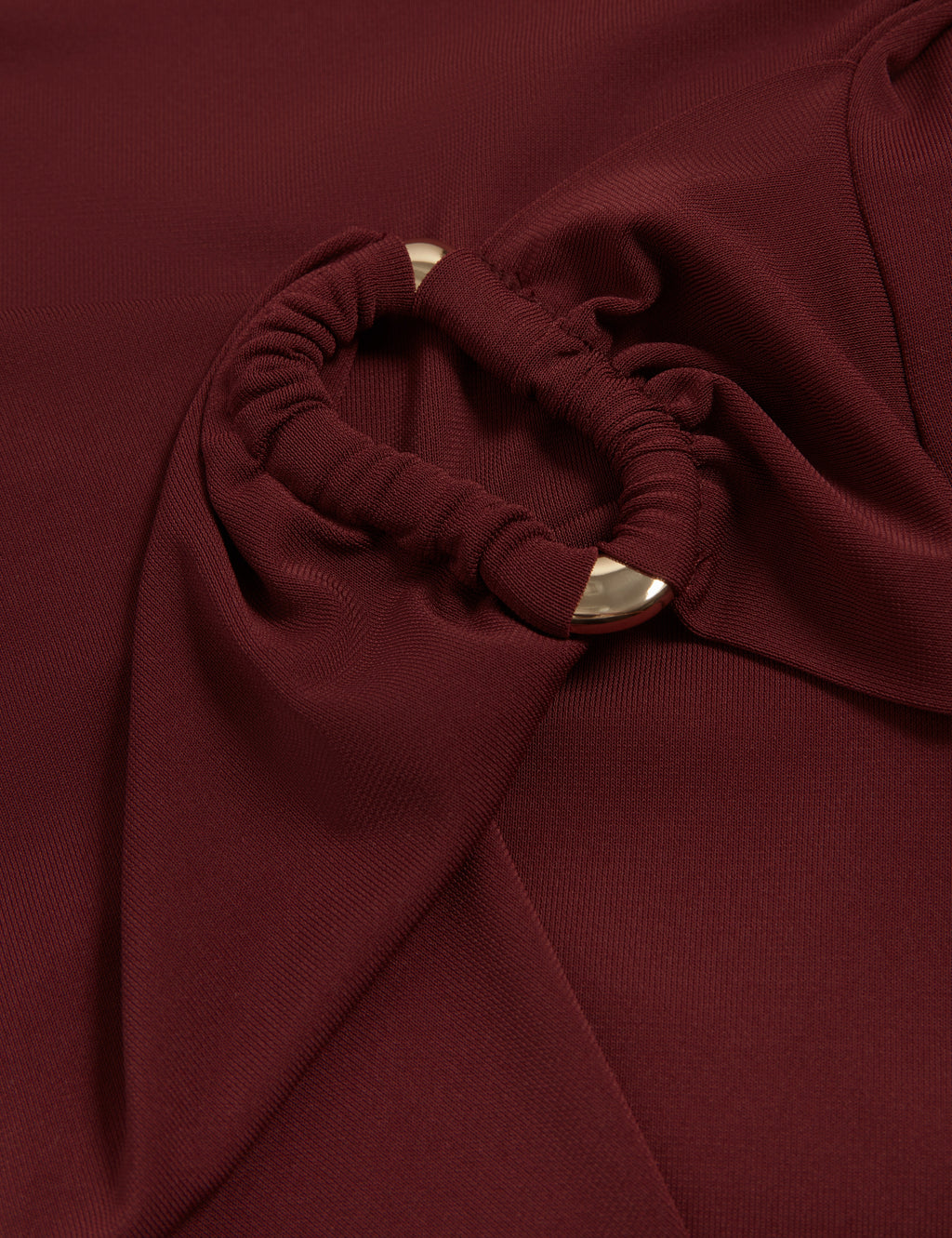 Ralhaa Wrap Jersey Midi Dress Oxblood